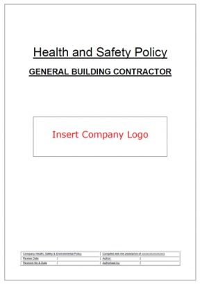 Health & Safety Policy for General Building Contractor | Seguro