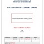 Risk & Method Statement for Drain Cleaning |Seguro
