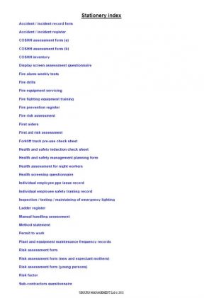 HSG65 Safety Management System | Seguro