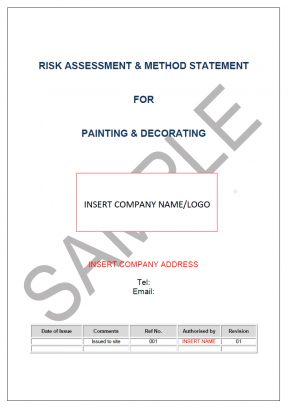 Painting & Decorating Risk & Method Statement | Seguro