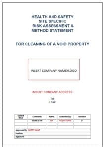 Property Cleaning Risk Assessment & Method Statement | Seguro