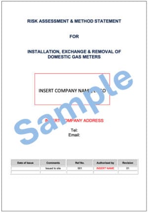 Gas Meter Installation Risk Assessment | Seguro Health & Safety