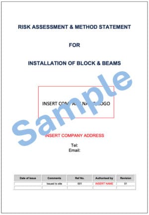Installation Block and Beam Risk Assessment - Seguro H&S