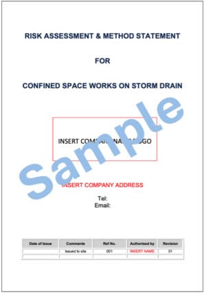Confined Space Works Storm Drain Risk Assessment - Seguro H&S