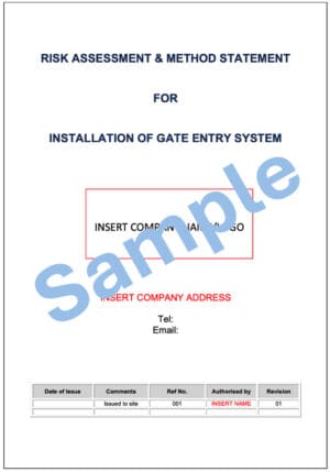 Installing Gate Entry System Risk Assessment - Seguro