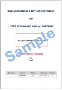 Litter Picking and Sweeping Risk Assessment - Seguro
