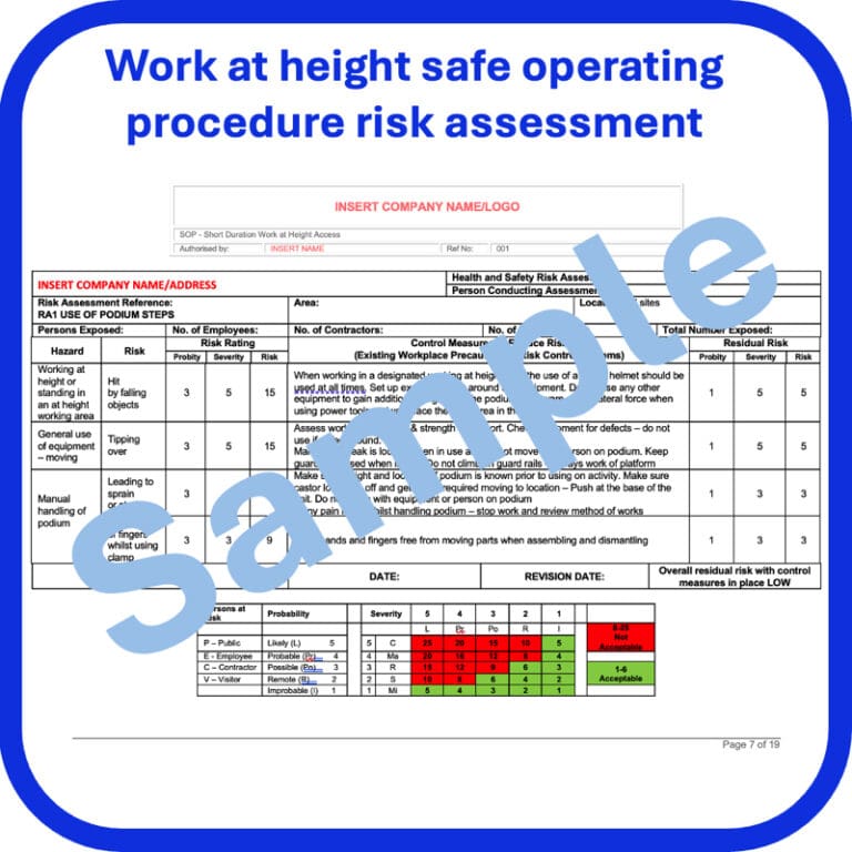 Method Statement and Risk Assessments Archives - Seguro H&S
