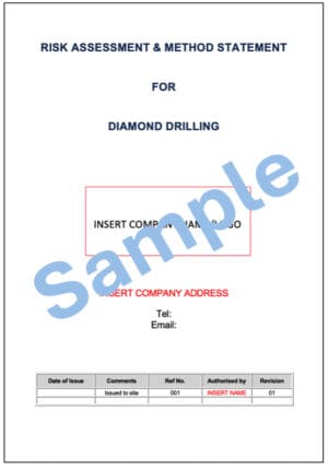Diamond Drilling Risk Assessment Method Statement - Seguro H&S