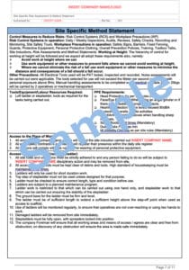 Loft Insulation Risk Assessment method Statement - Seguro H&S