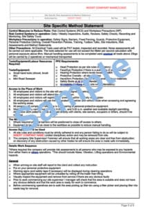 Road Sweeping Risk Assessment Method Statement - Seguro H&S