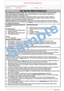 Drain Cleaning Risk Assessment Method Statement - Seguro H&S