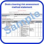 Drain Cleaning Risk Assessment Method Statement - Seguro H&S