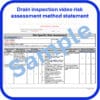 Drain inspection video risk assessment Seguro H&S