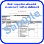 Drain inspection video risk assessment Seguro H&S