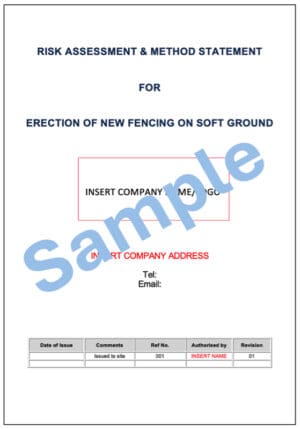 Fencing Risk Assessment Method Statement Seguro H&S
