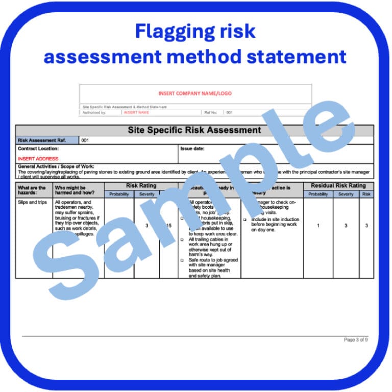 Risk Assessment & Method Statement for Fencing | Seguro
