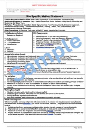 Plastering Risk Assessment Method Statement - Seguro H&S