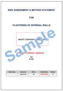 Plastering Risk Assessment Method Statement - Seguro H&S