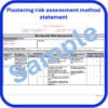 Plastering Risk Assessment Method Statement - Seguro H&S