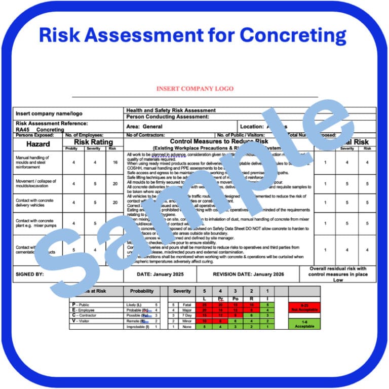 Risk Assessments - Risk Assessment Shop - Seguro H&S Management
