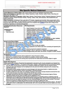 Tree Work Risk Assessment Method Statement - Seguro H&S