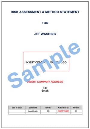 Jet Washing Risk Assessment Method Statement - Seguro H&S